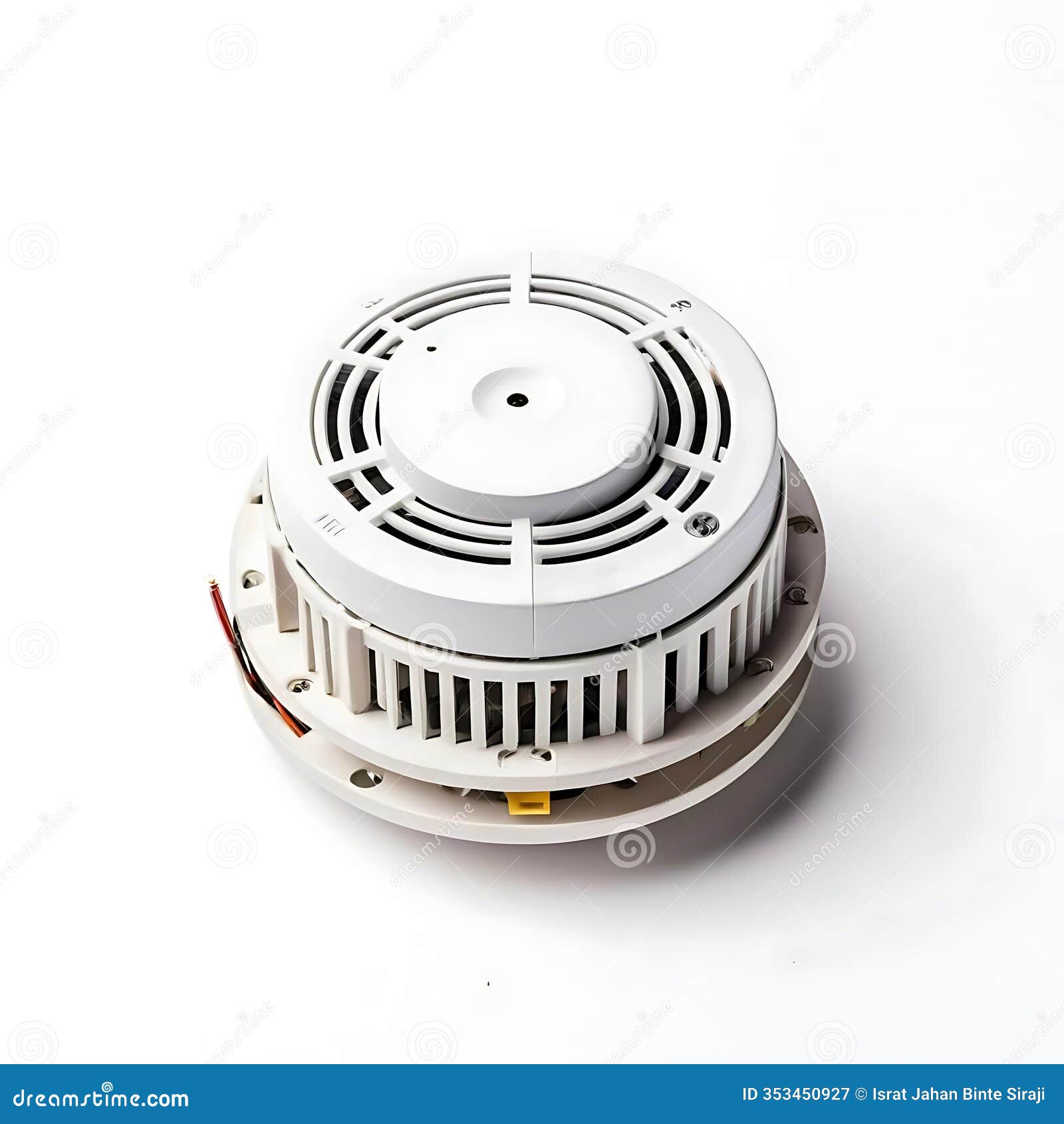 Smoke Sensor Isolated on a White Background Stock Illustration ...