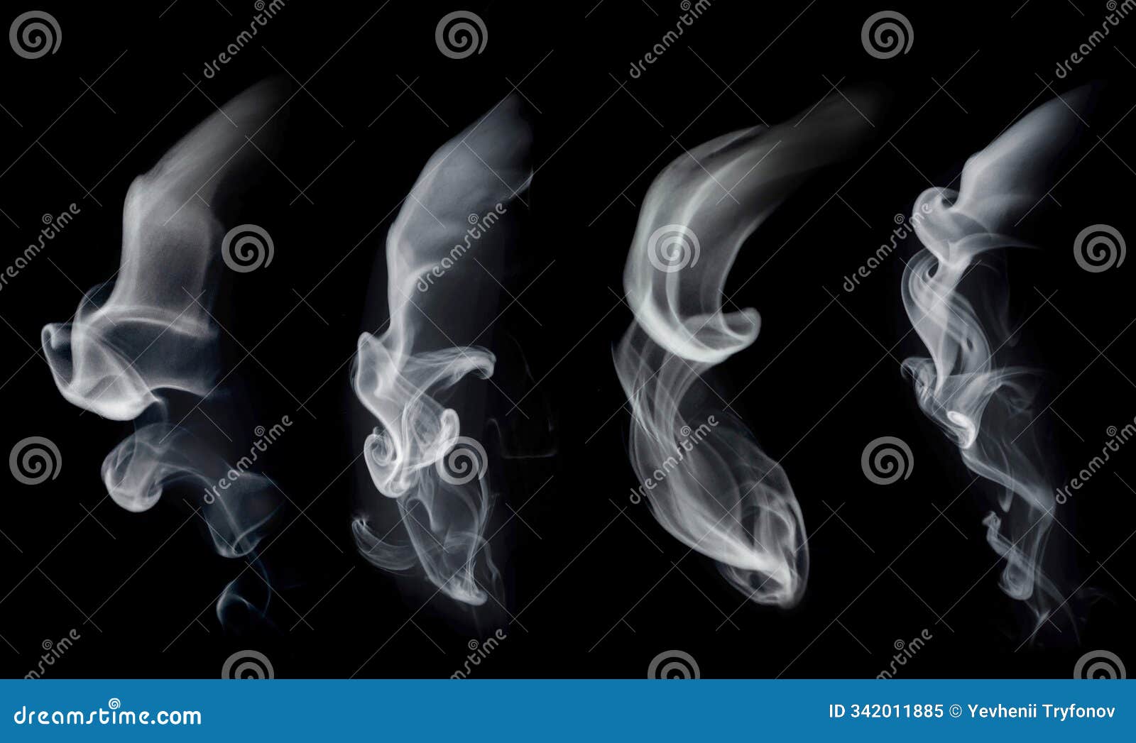 Smoke Set Isolated On Black Background. White Cloudiness, Mist Or Smog ... Smoke Set Isolated On Black Background. White Cloudiness, Mist Or Smog ...