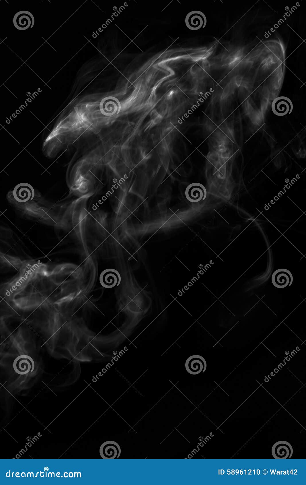 Smoke-shaped Monster,black Background Stock Photo - Image of paranormal ...