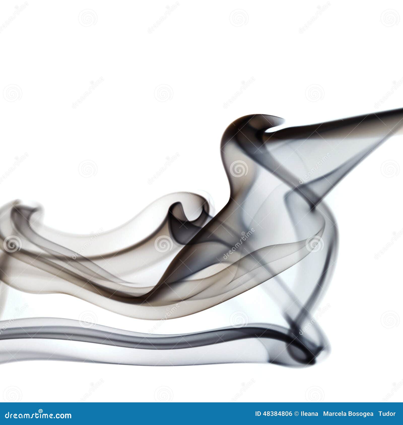 Smoke Shapes on White Background Stock Illustration - Illustration of ...