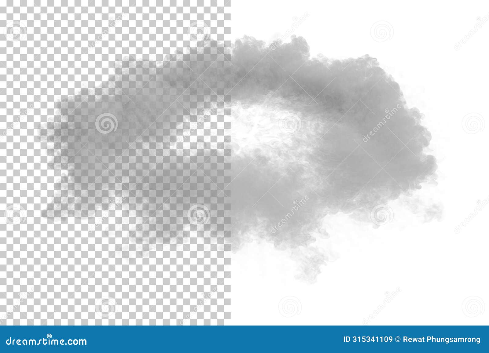 Smoke Shockwave on Transparent Background Stock Image - Illustration of ...