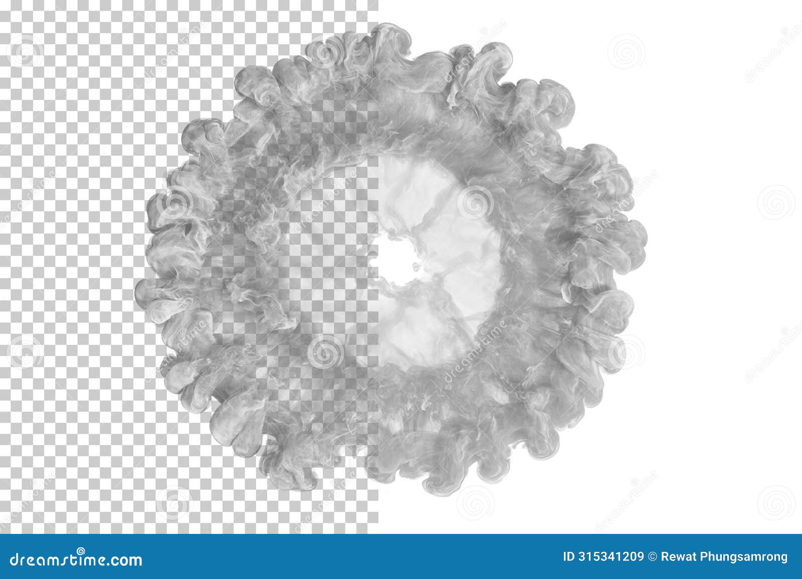 Smoke Shockwave On Transparent Background Stock Photography ...