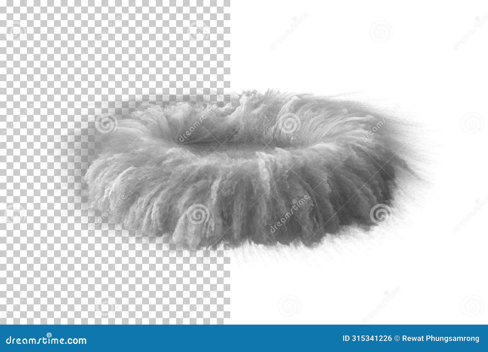 Smoke Shockwave on Transparent Background Stock Photo - Illustration of ...