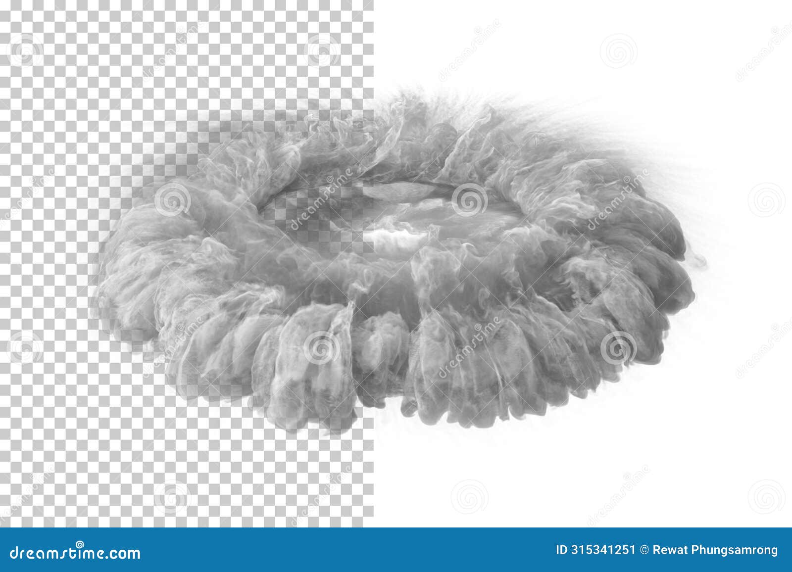 Smoke Shockwave On Transparent Background Royalty-Free Stock ...