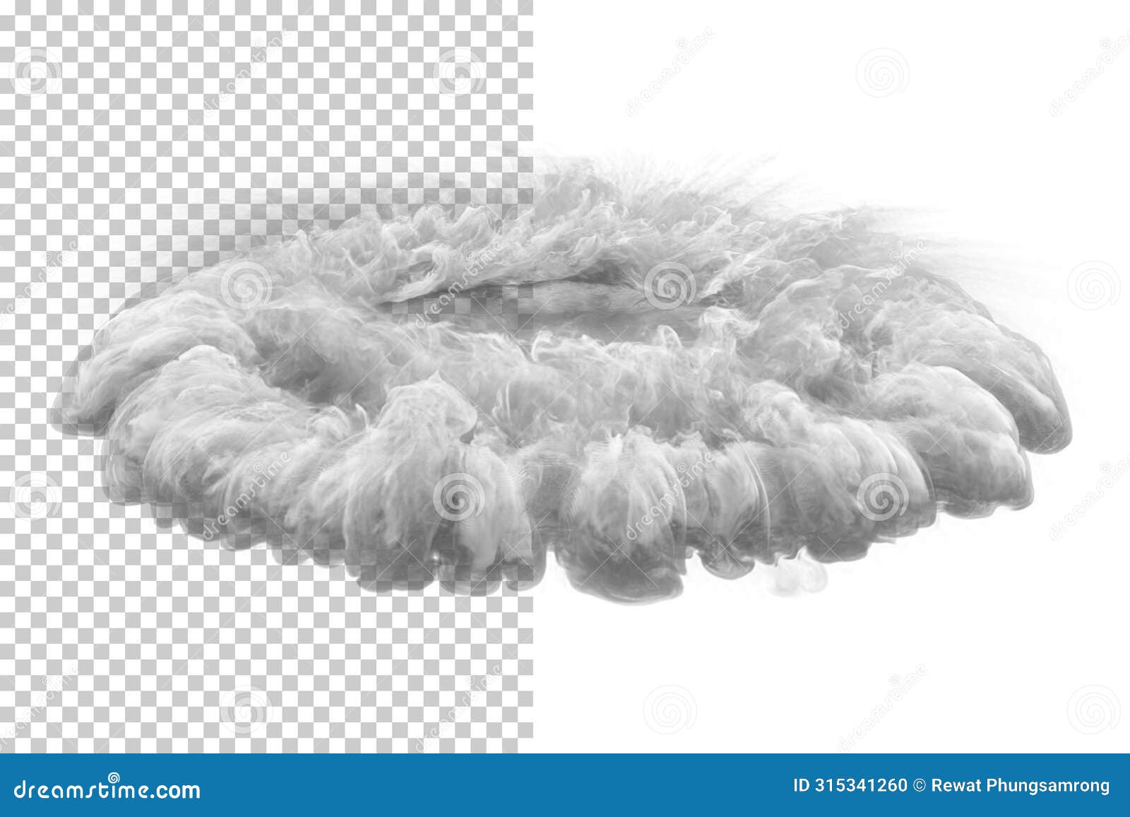 Smoke Shockwave on Transparent Background Stock Photo - Illustration of ...