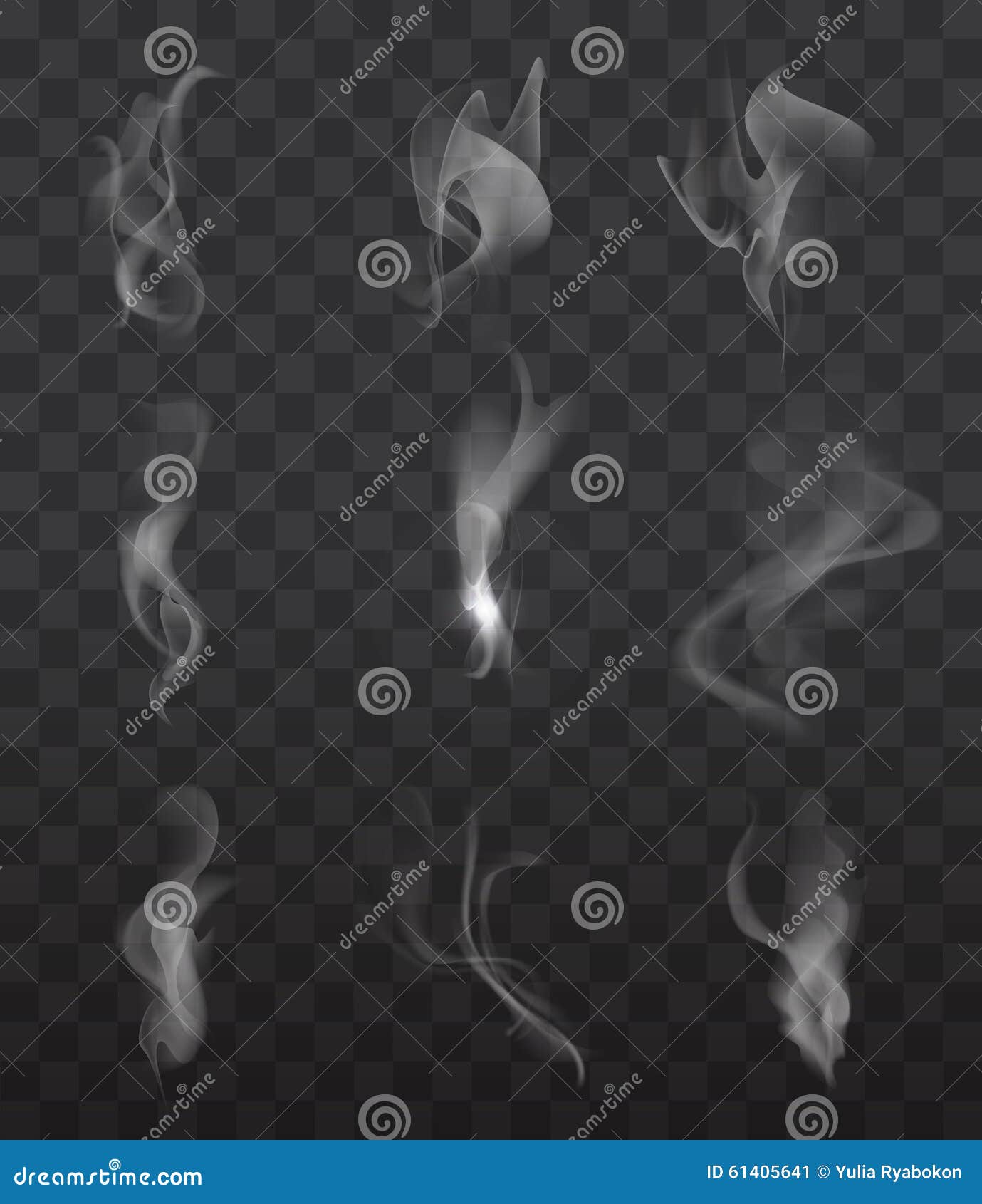 Smoke signs set stock vector. Illustration of concept - 61405641
