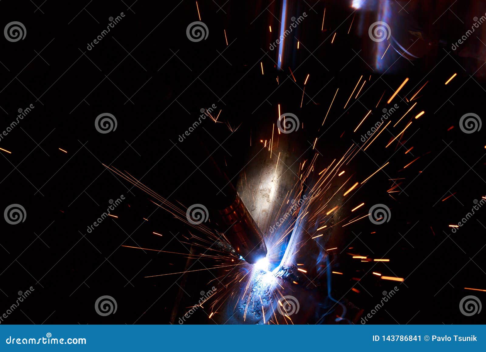 Smoke and Sparks on a Black Background. the Great Explosion and the ...