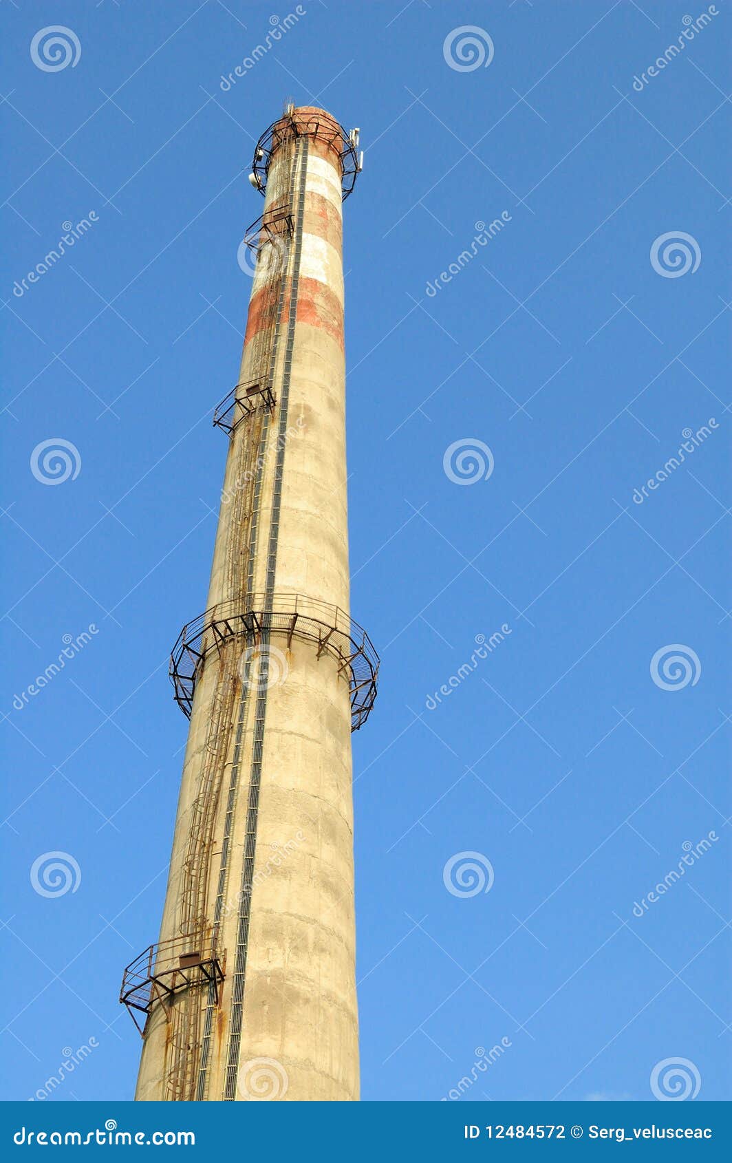 Smoke stack stock photo. Image of manufacture, atmosphere - 12484572