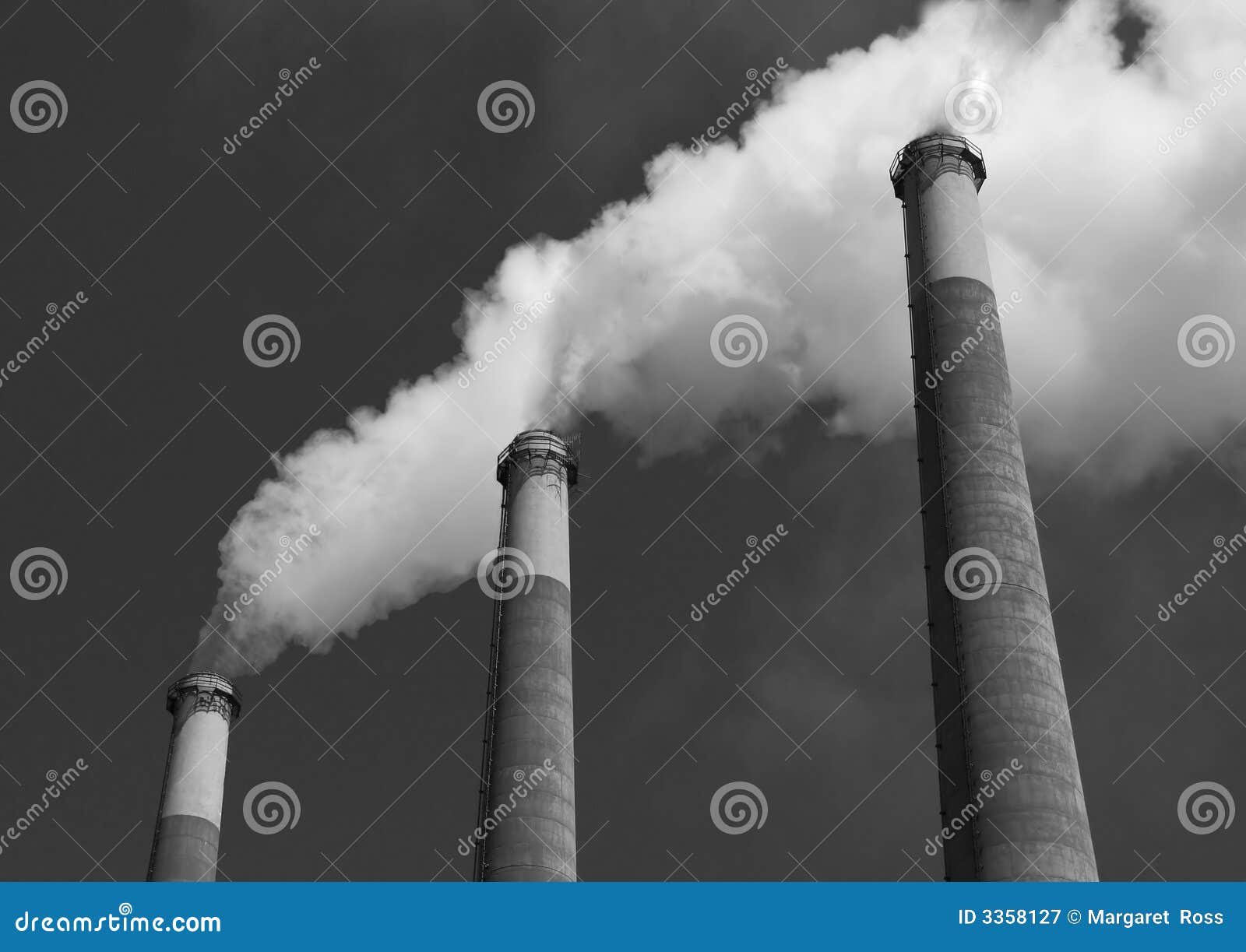 Smoke Stack stock image. Image of cylinder, smog, orange - 3358127