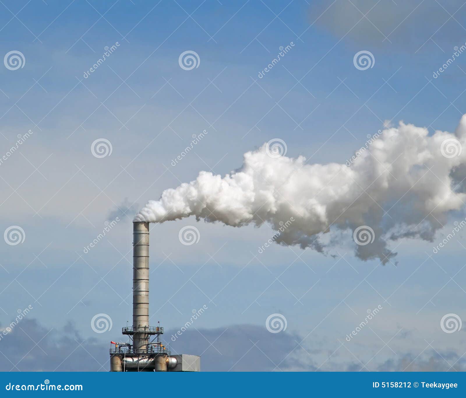 Smoke stack stock photo. Image of stack, single, processing - 5158212