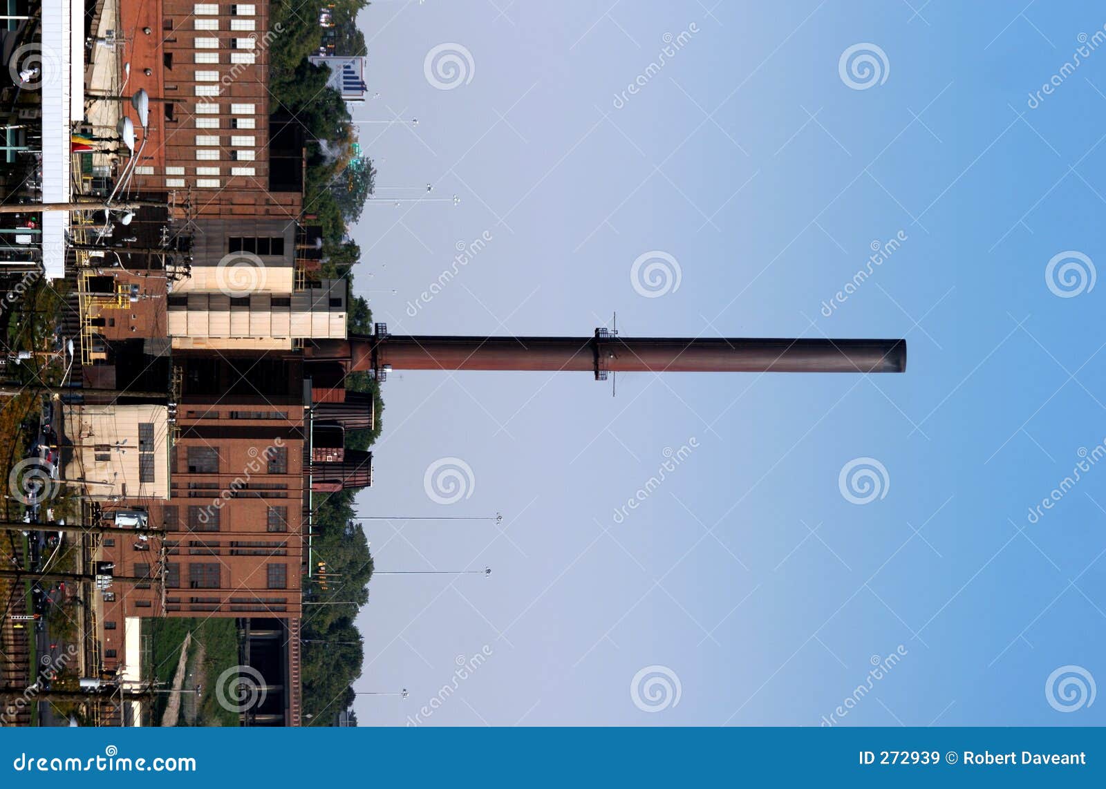 Smoke Stack on Building stock image. Image of smoke, pollution - 272939