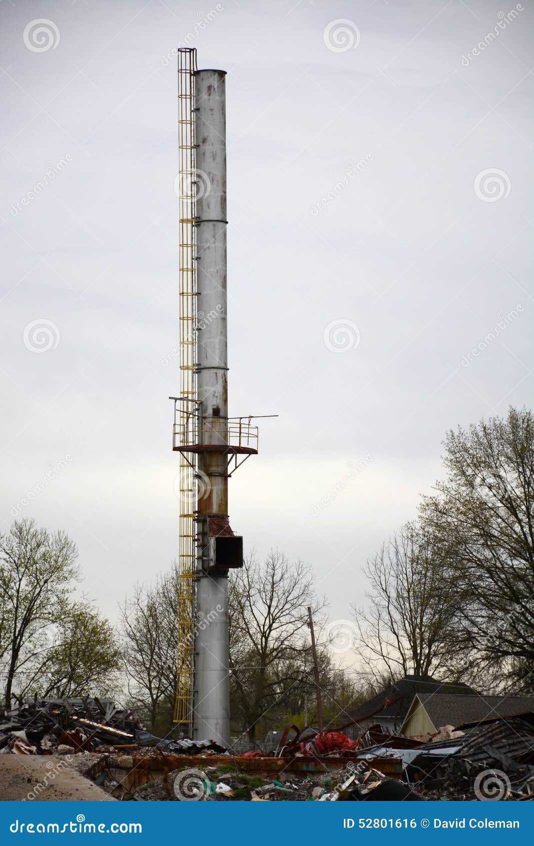 Smoke stack stock photo. Image of site, outdoor, tall - 52801616