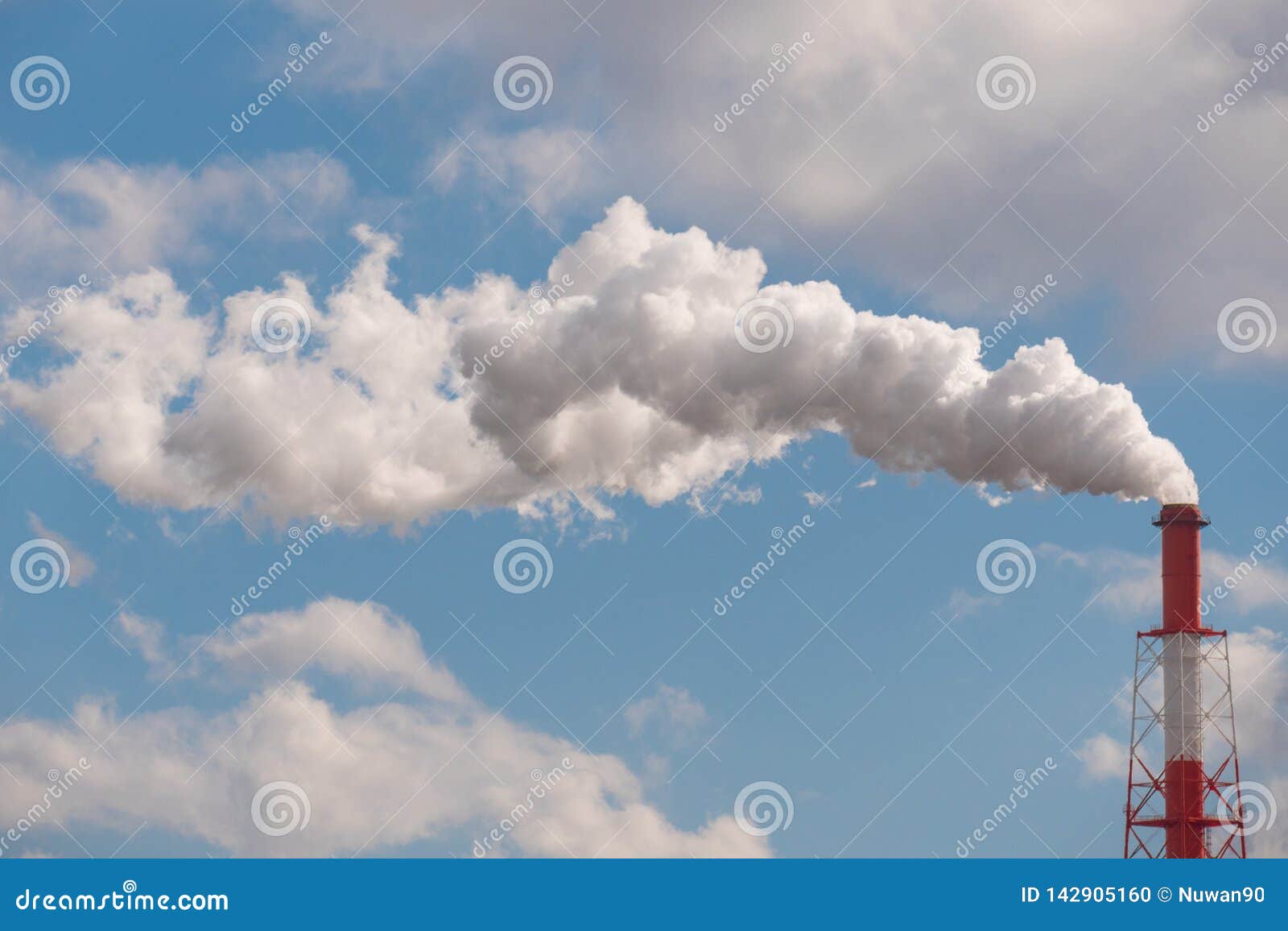 Smoke Stack from Industrial Pipe, Air Pollution Stock Photo - Image of ...