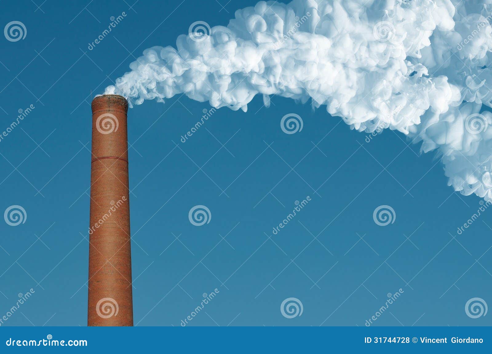 Smoke stack stock photo. Image of emission, fume, dioxide - 31744728