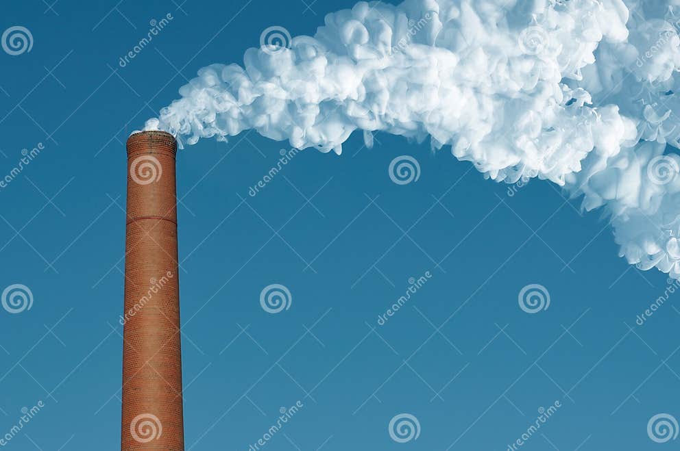Smoke stack stock photo. Image of emission, fume, dioxide - 31744728