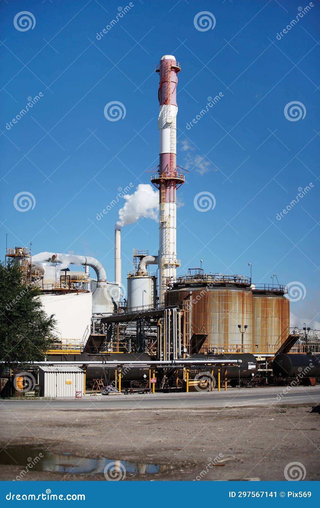 The Smoke Stack at a Phosphate Factory Stock Image - Image of ...