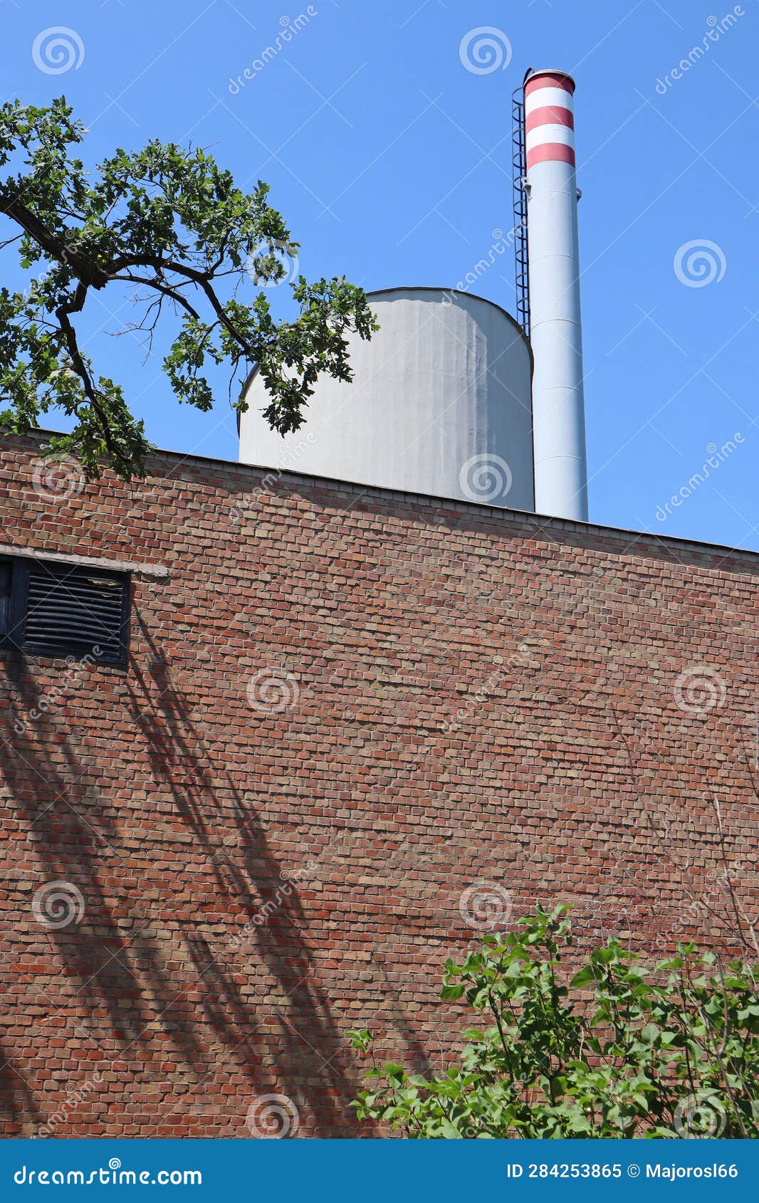 Smoke Stack of the Power Plant Stock Image - Image of summer, high ...