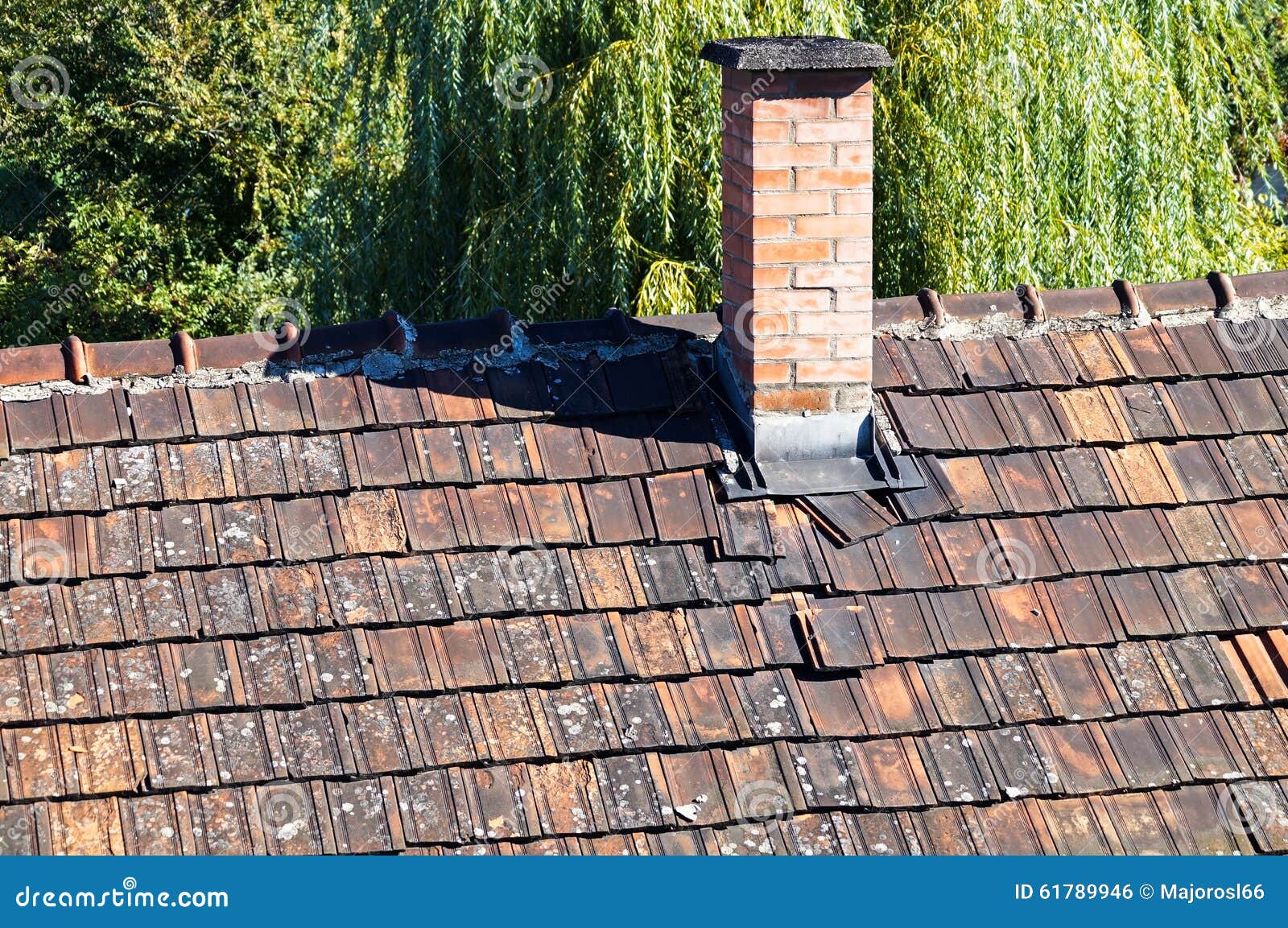 Smoke stack on the roof stock photo. Image of stacks - 61789946