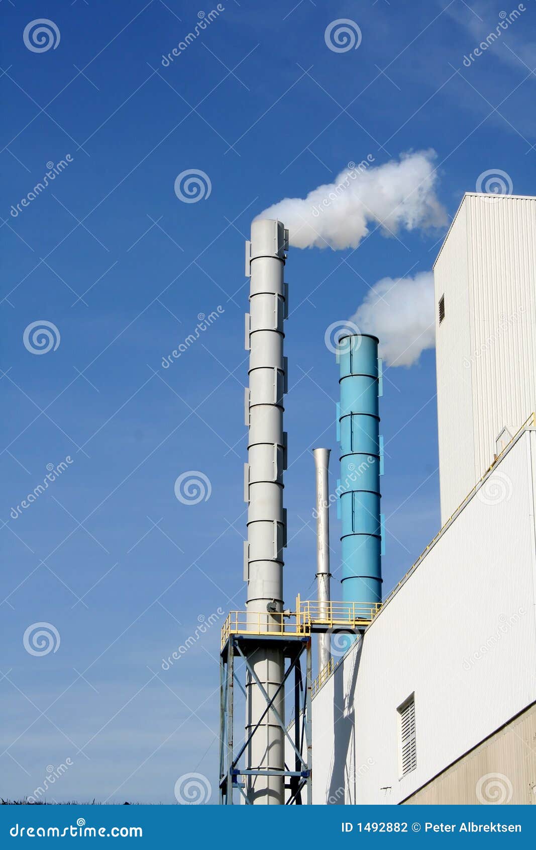 Smoke Stacks stock photo. Image of plant, power, smog - 1492882