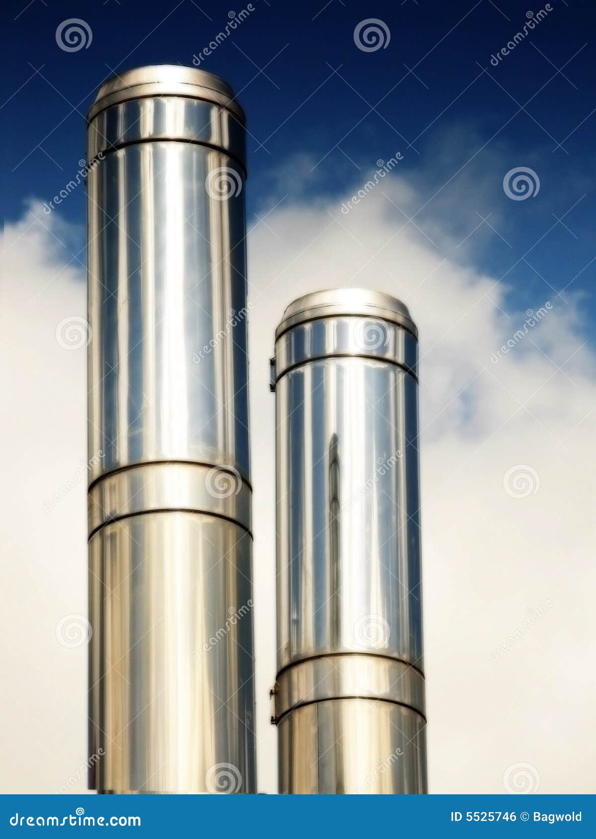 Smoke stacks stock photo. Image of employment, industry - 5525746