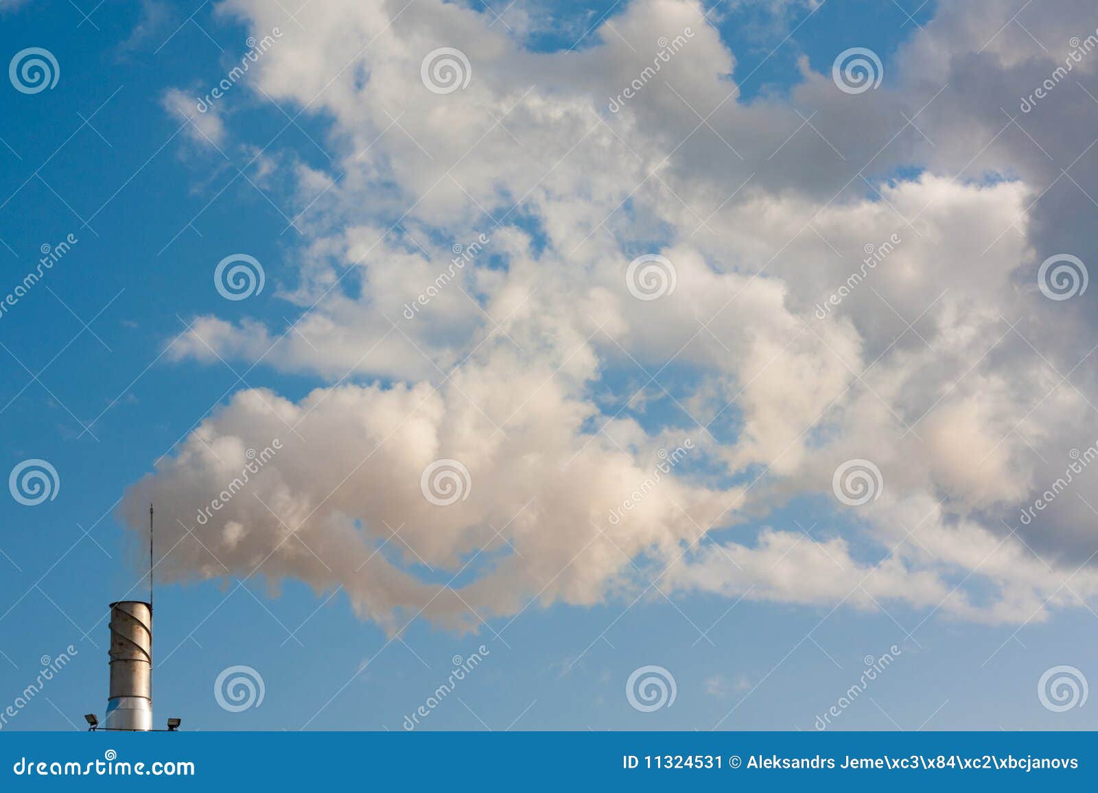 Smoke from the stalk stock image. Image of industry, white - 11324531
