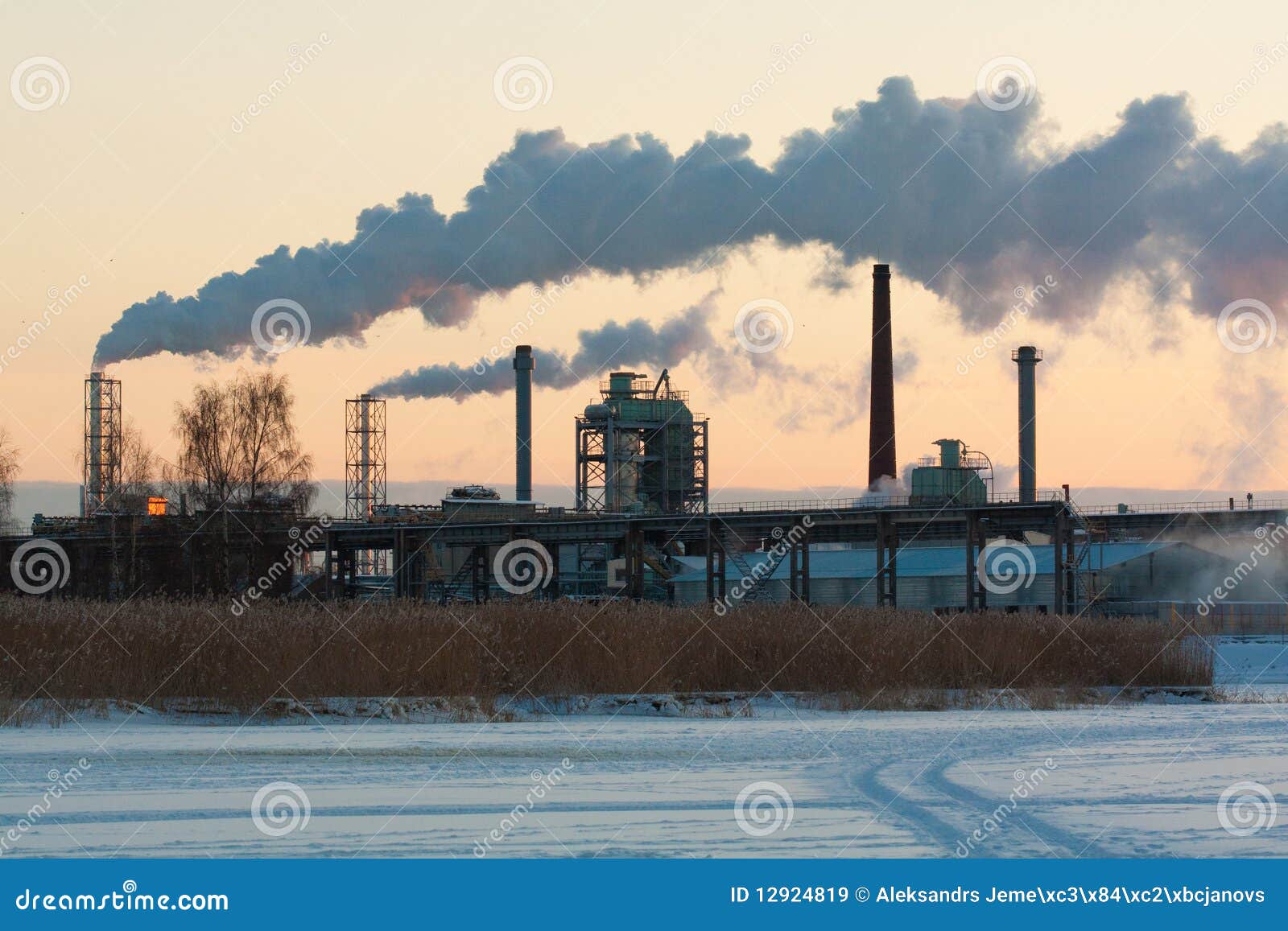 Smoke from the stalk stock image. Image of pollution - 12924819