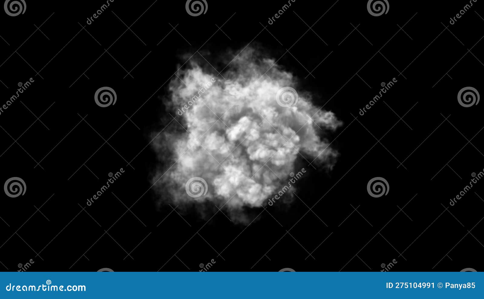 Smoke, Steam Explosion or Puff Stock Illustration - Illustration of ...