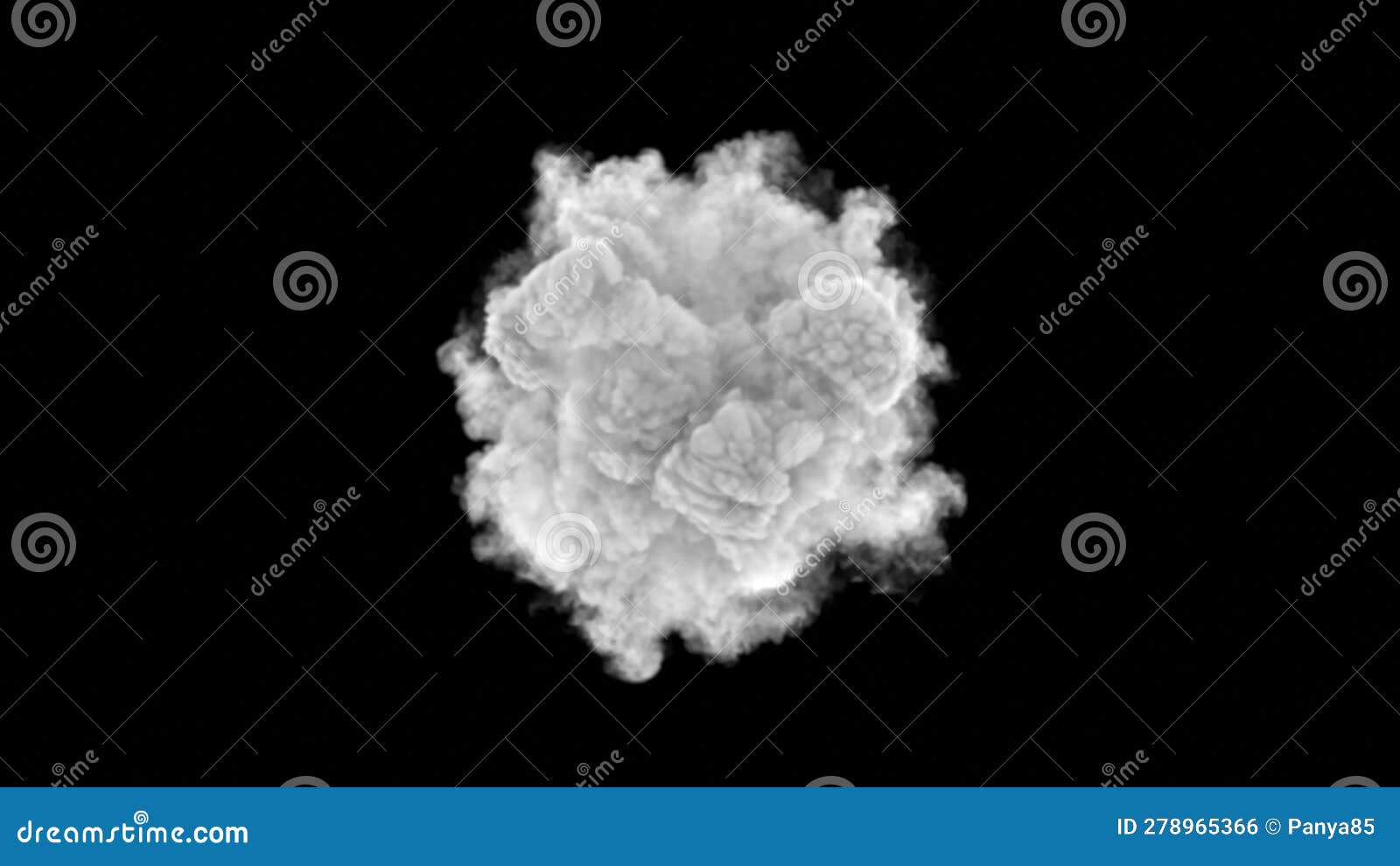 Smoke, Steam Explosion or Puff Stock Illustration - Illustration of ...