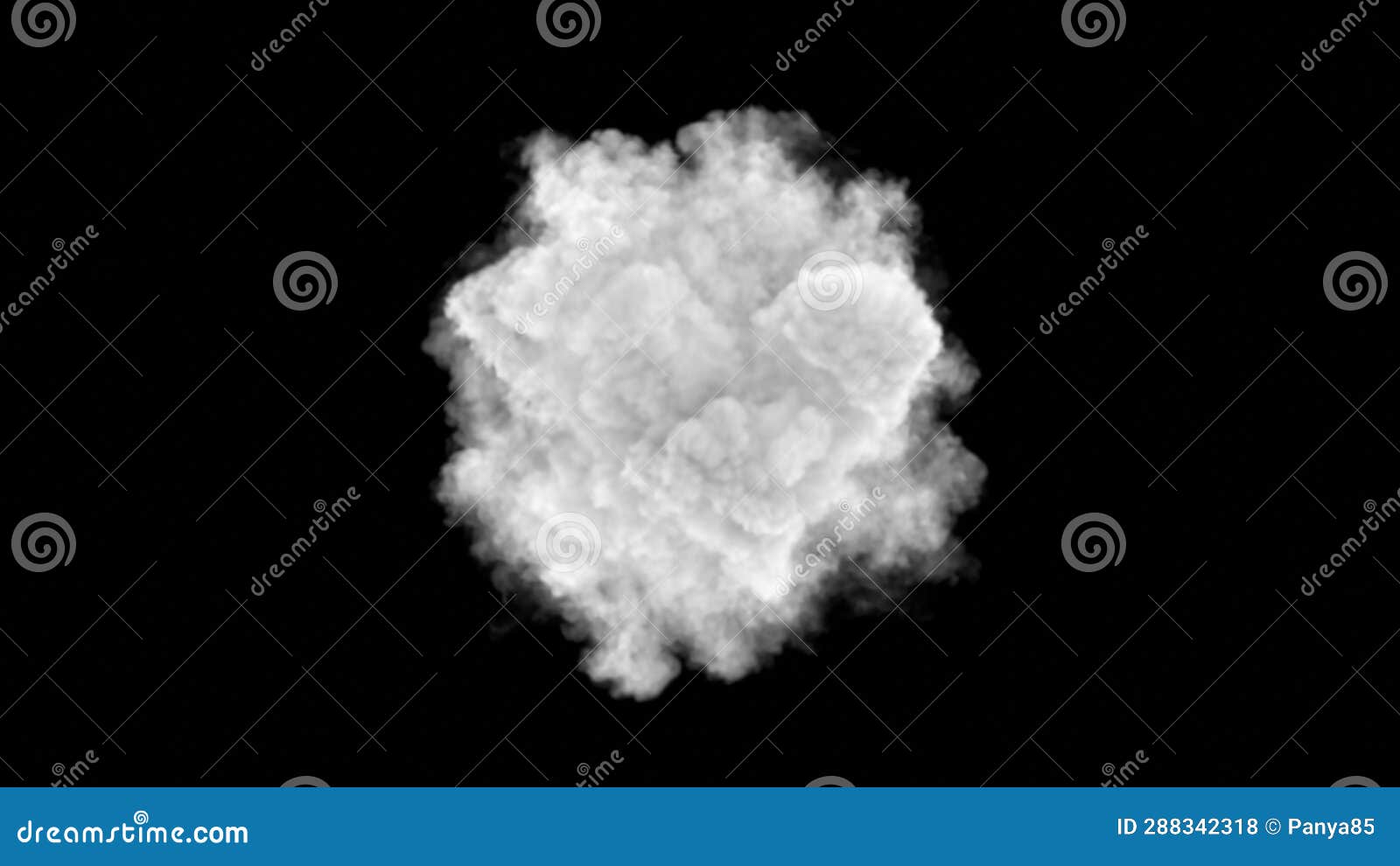 Smoke, Steam Explosion or Puff Stock Illustration - Illustration of ...