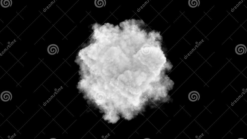 Smoke, Steam Explosion or Puff Stock Illustration - Illustration of ...