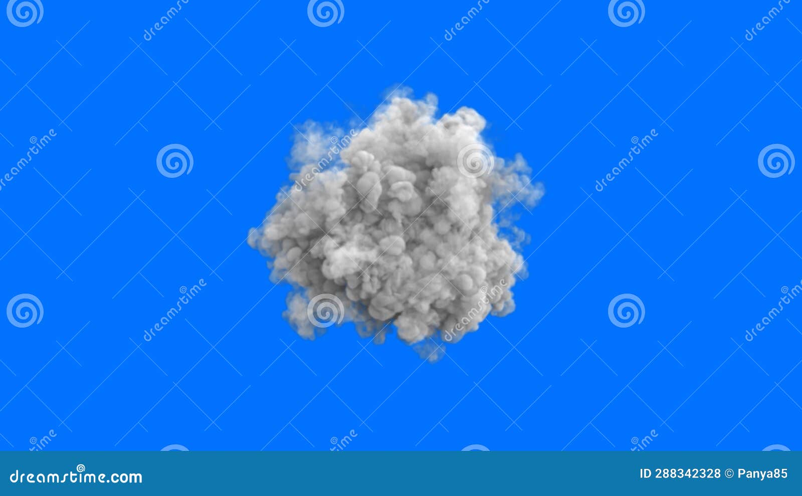 Smoke, Steam Explosion or Puff Stock Illustration - Illustration of ...