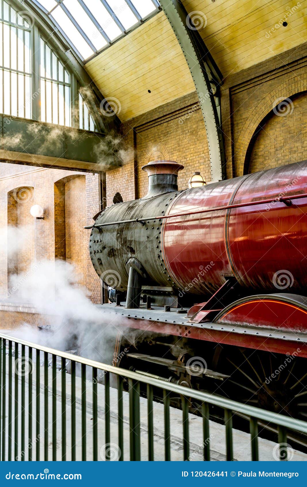 Smoke Steam Red Train Arrival Stock Image - Image of metal, nostalgia ...