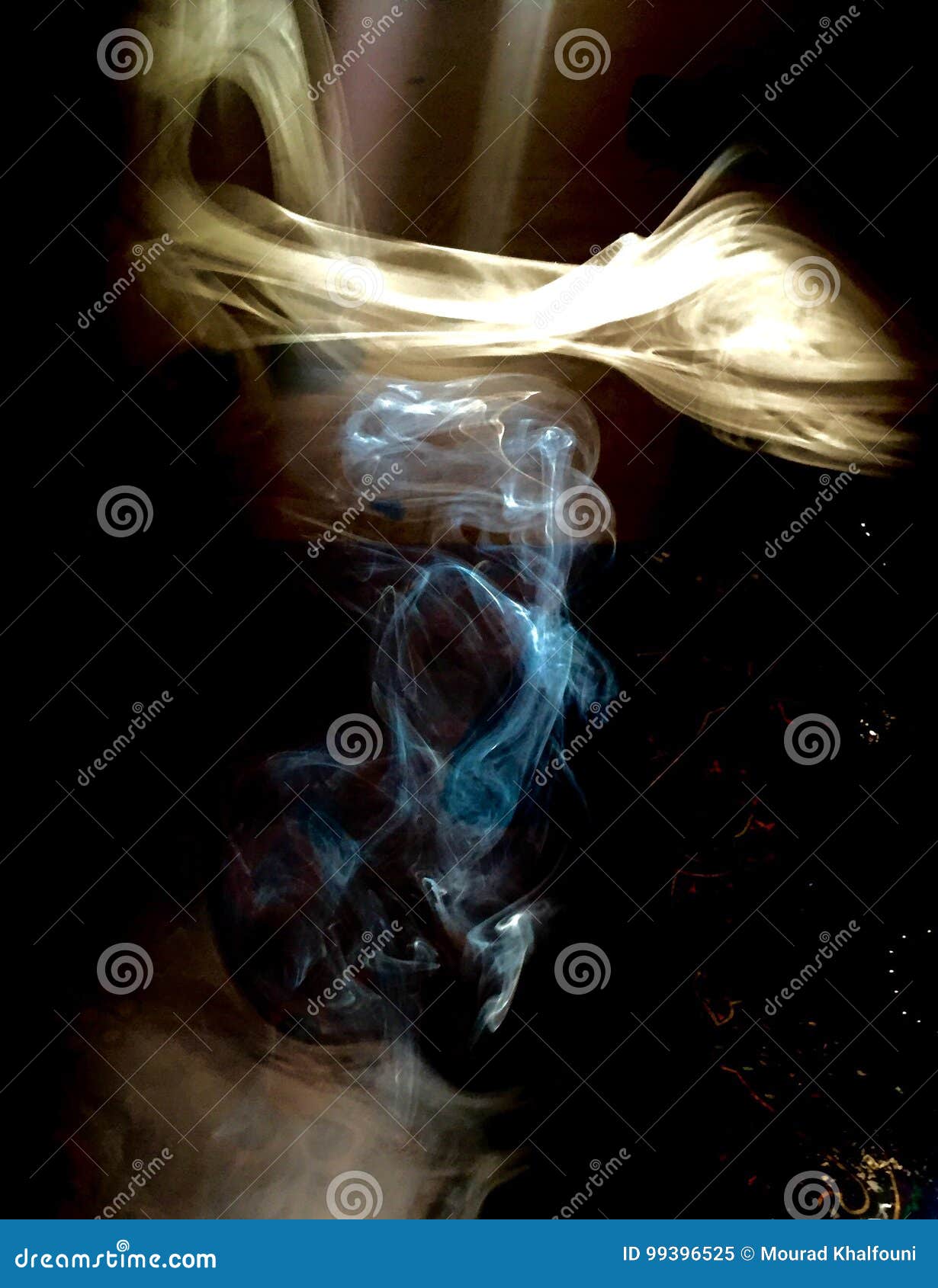 Smoke stock image. Image of reflections, smoke, dark - 99396525