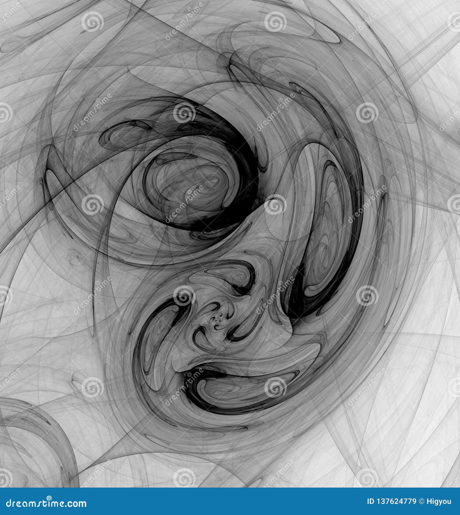 Smoke Swirl Three stock illustration. Illustration of fractal - 137624779