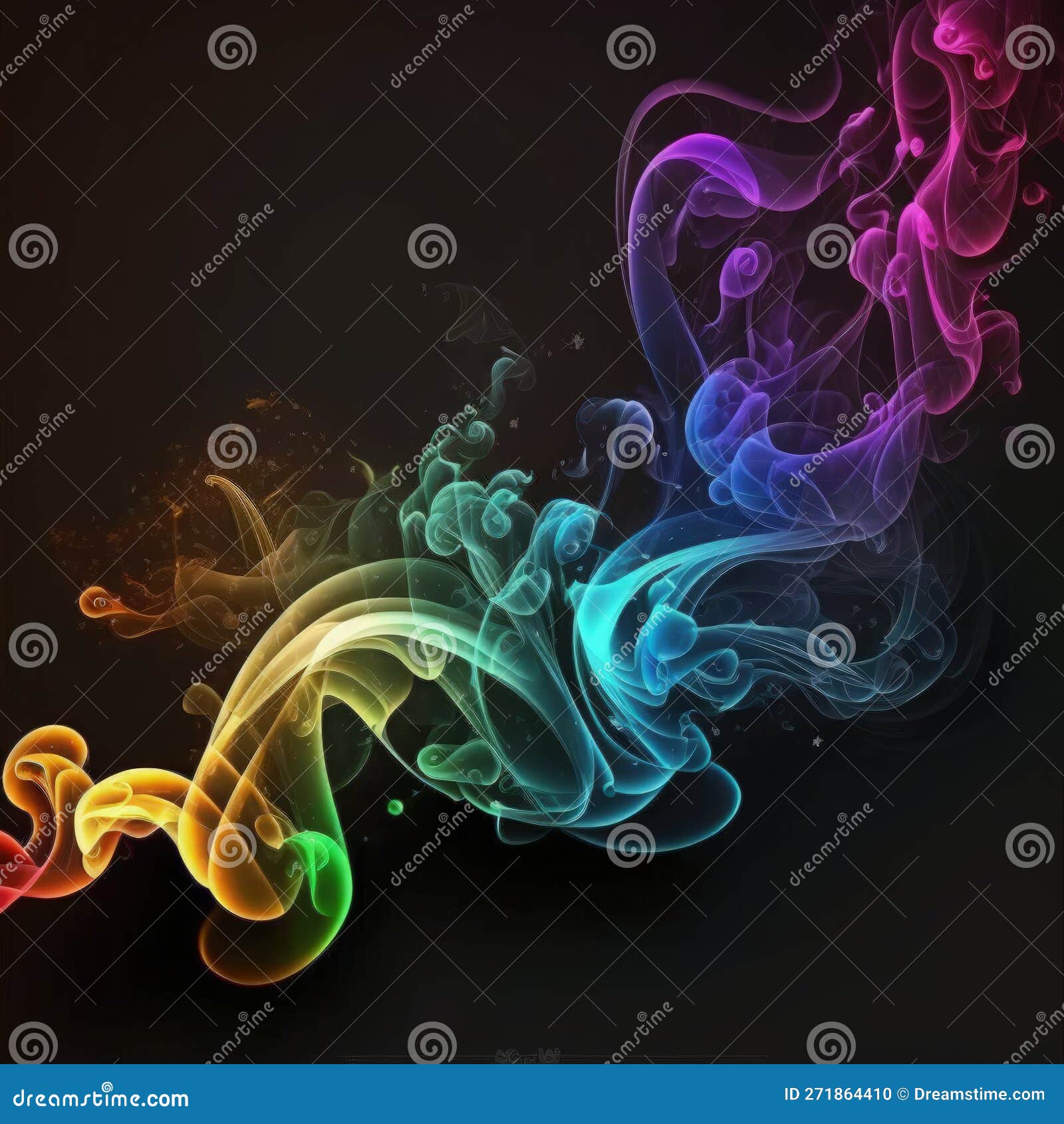 Smoke Symphony Abstract Geometry with Smoke Stock Illustration ...