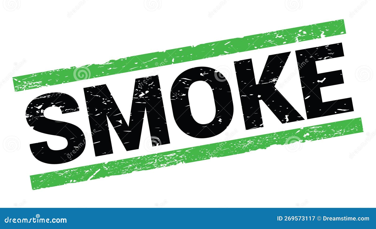 SMOKE Text on Green Rectangle Stamp Sign Stock Illustration ...