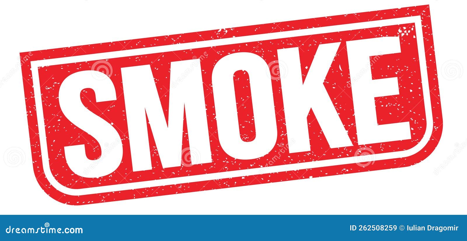 SMOKE Text Written on Red Stamp Sign Stock Illustration - Illustration ...