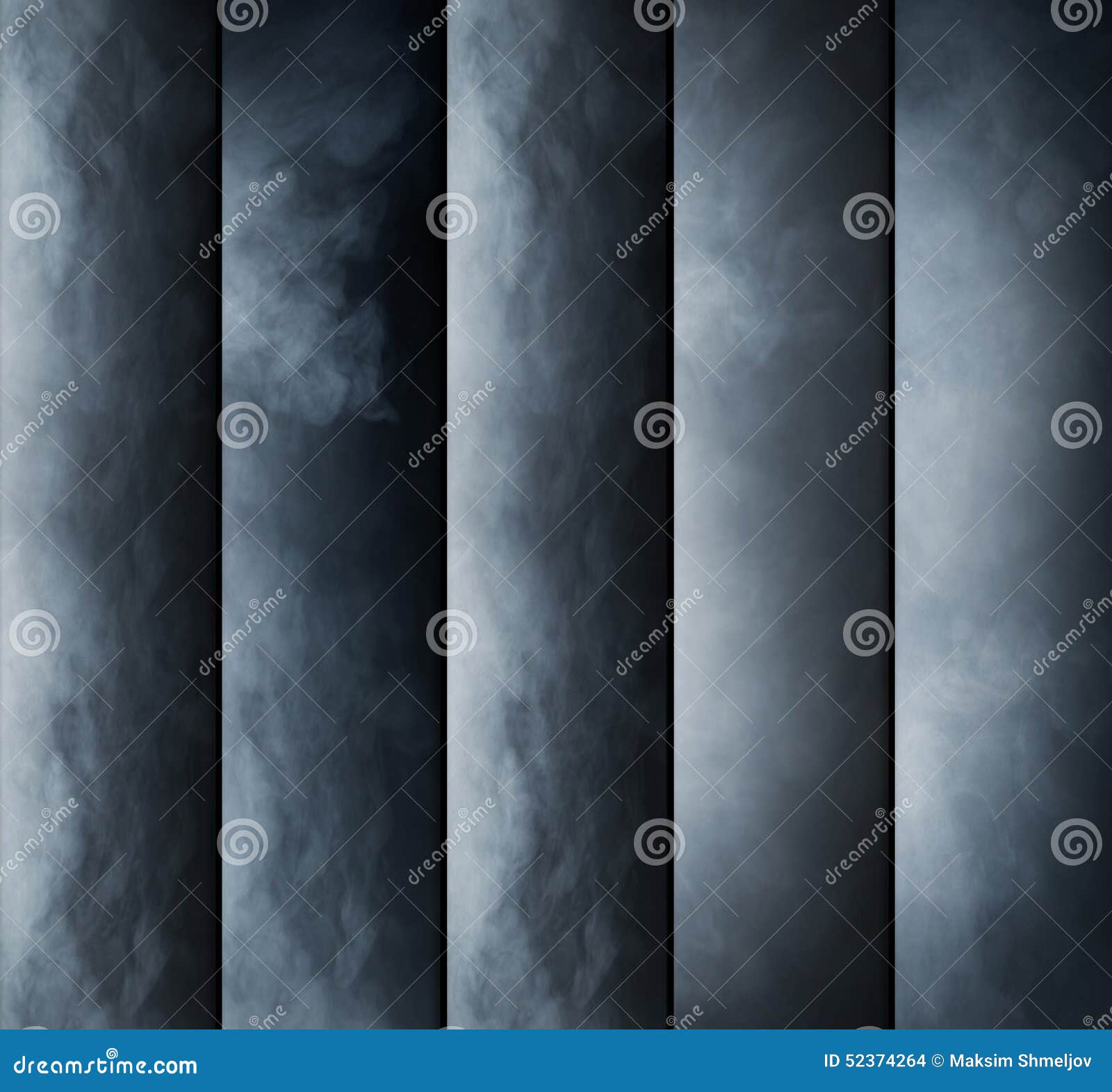 Smoke Texture Collection. Different Shapes of a Gas Stock Photo - Image ...