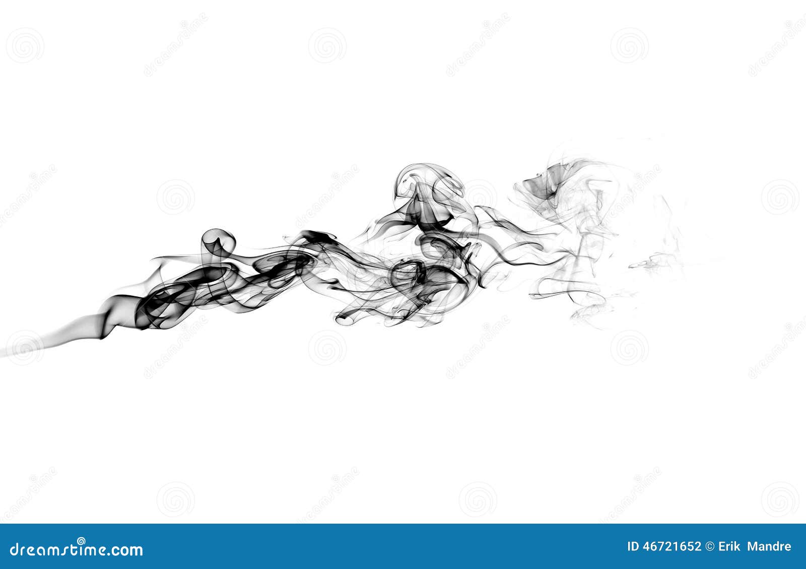 Smoke Trail Isolated on White Stock Photo - Image of scent, burned ...