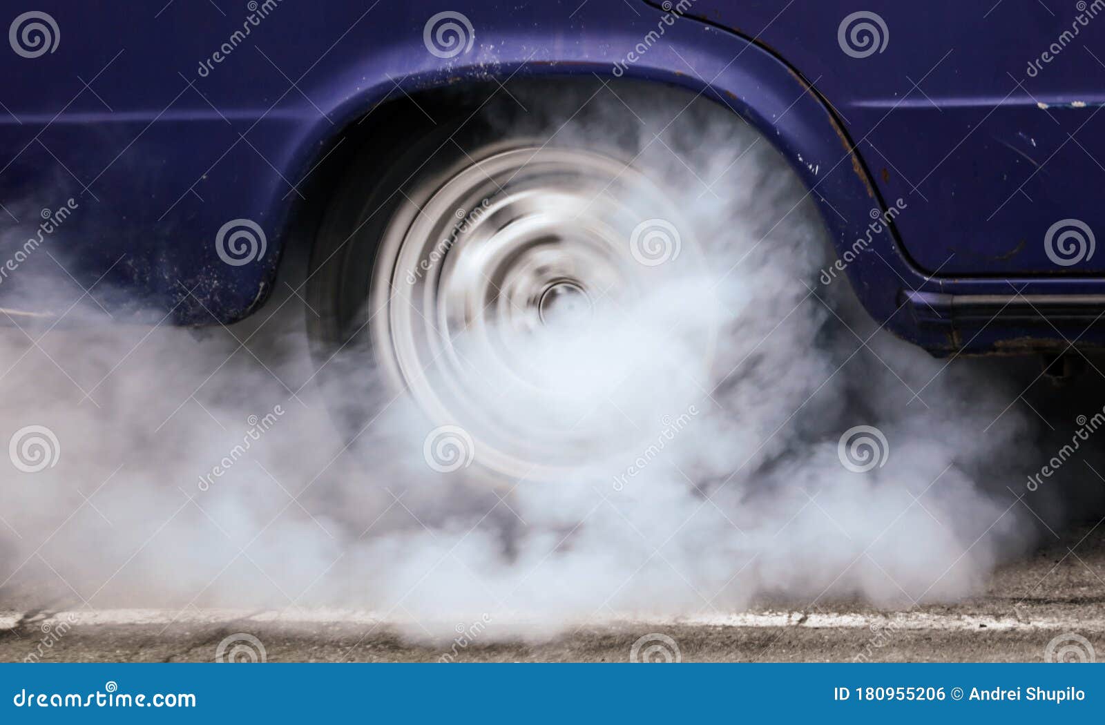 Smoke from Under the Wheels of a Car Stock Photo - Image of speed, drag ...