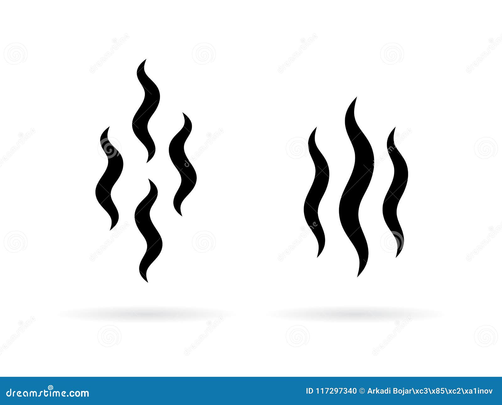 Smoke vector icon stock vector. Illustration of flame - 117297340