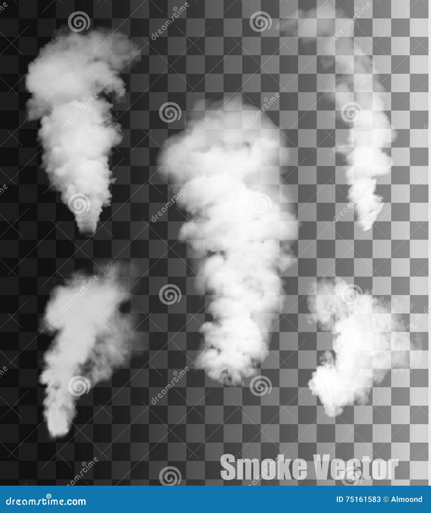 Smoke Vectors On Transparent Background. | CartoonDealer.com #55516570