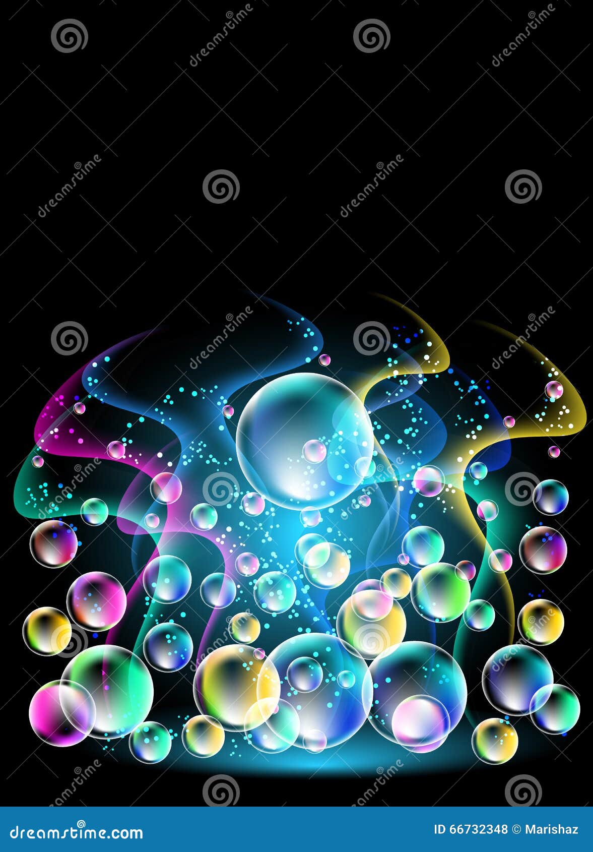 Smoke Versicoloured Bubbles Stock Illustrations – 4 Smoke Versicoloured ...
