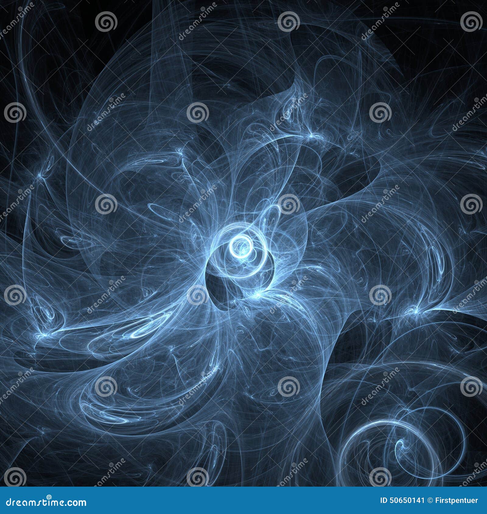 Smoke Vortex, Fractal Generated Background Stock Illustration ...