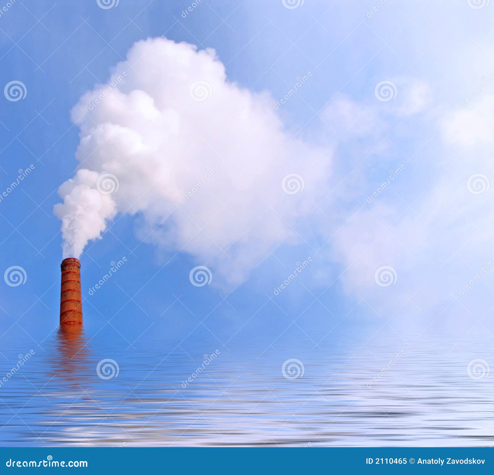 Smoke on the water stock illustration. Illustration of cloud - 2110465