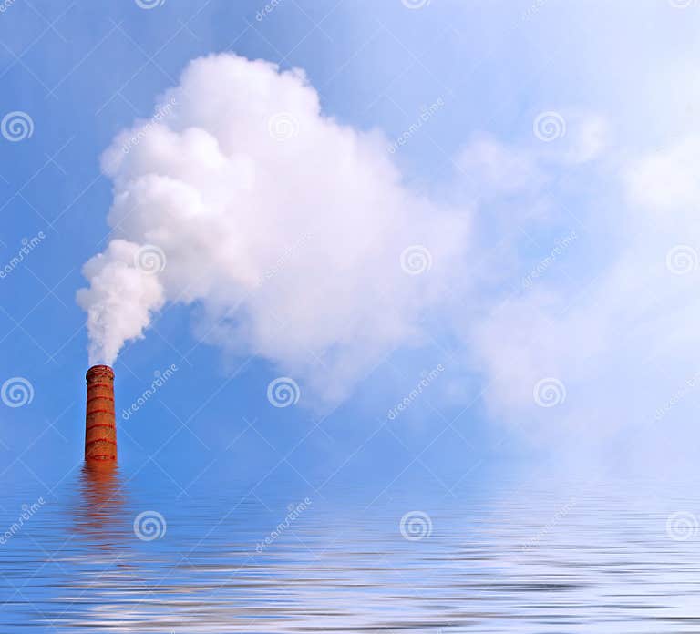 Smoke on the water stock illustration. Illustration of cloud - 2110465