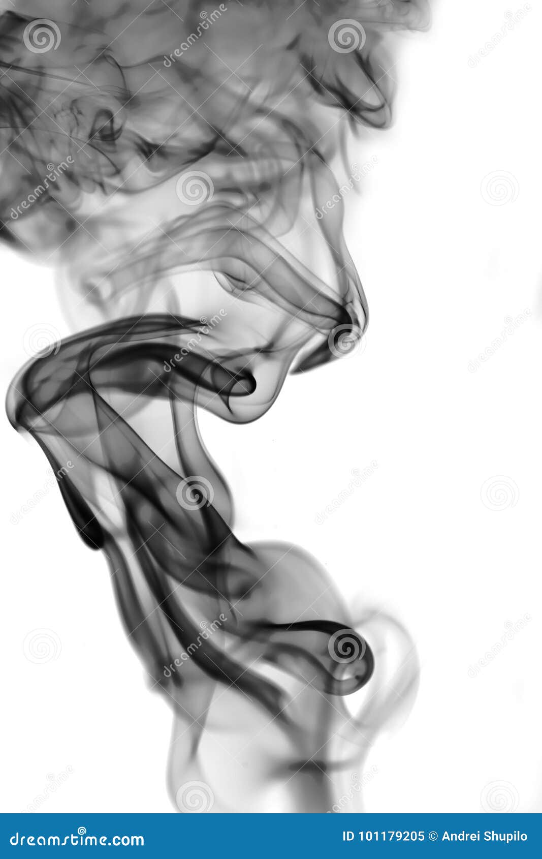 Smoke on white background stock image. Image of shape - 101179205