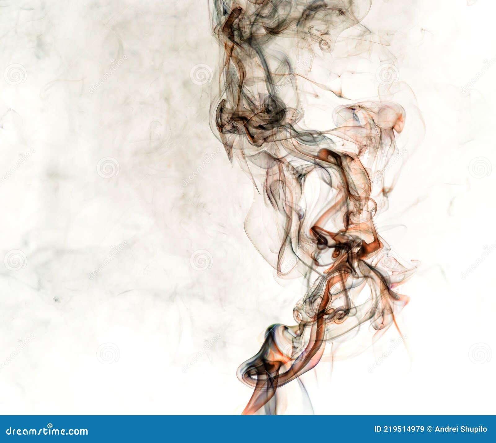 Smoke on a White Background. Stock Image - Image of isolated, design ...