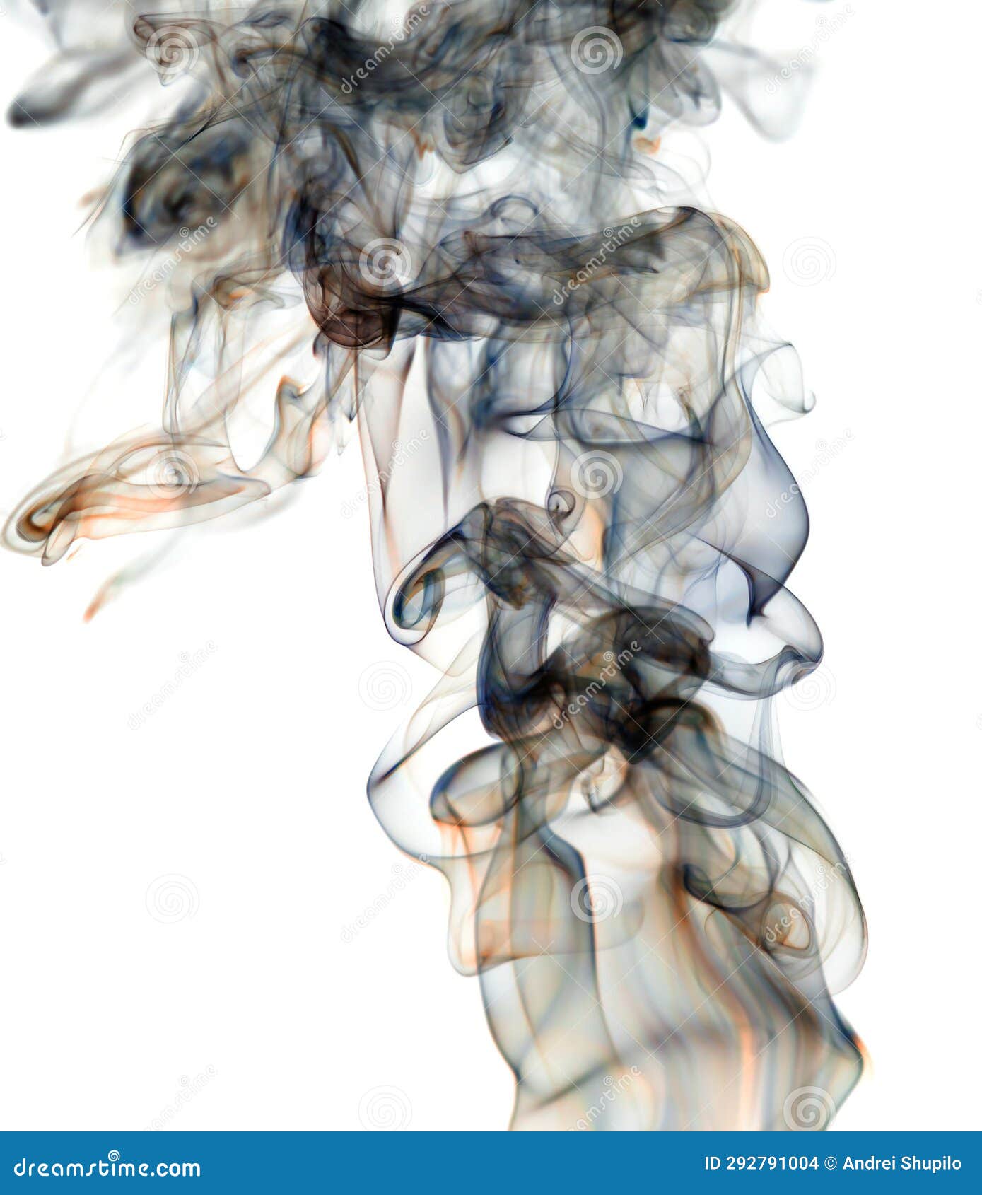 Smoke on a White Background. Stock Photo - Image of black, smoke: 292791004