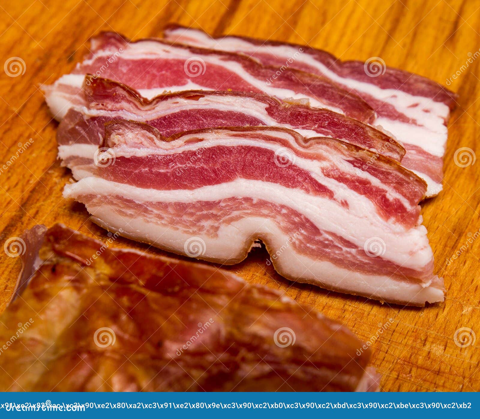 Smoked Bacon, Cut into Pieces Stock Image - Image of small, pork: 38712517